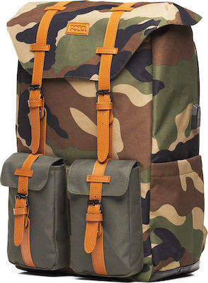 Polo Styller Ανδρικό Υφασμάτινο Σακίδιο Πλάτης με Θύρα USB 9-02-023-42 ...